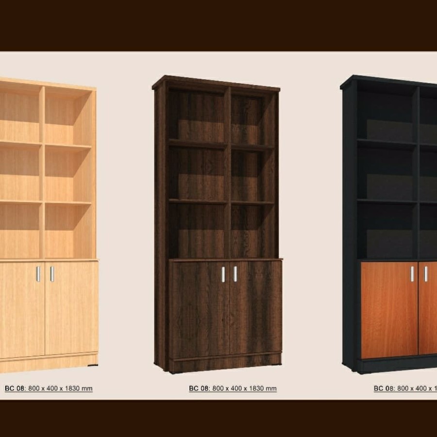 Jual Rak Buku / Lemari Buku / Lemari Arsip Kantor BC 08 | Renos