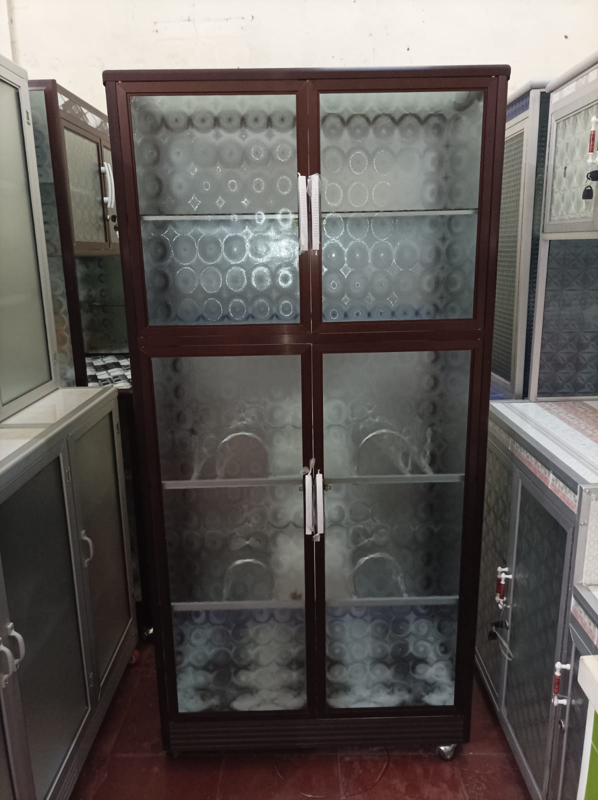 Jual Rak Piring Box 2PT Jumbo Brown Roda NC | Renos