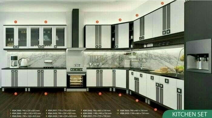 Jual Kithcen set Sudut Infinity series | Renos
