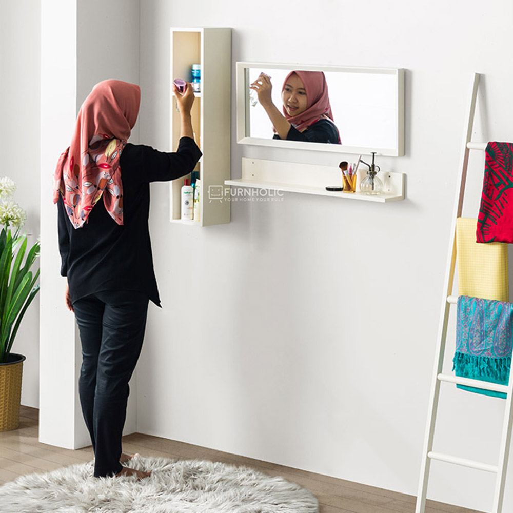 Jual iFURNHOLIC Mason Wall Organizer Set of 3 I Cermin Rak Dinding ...