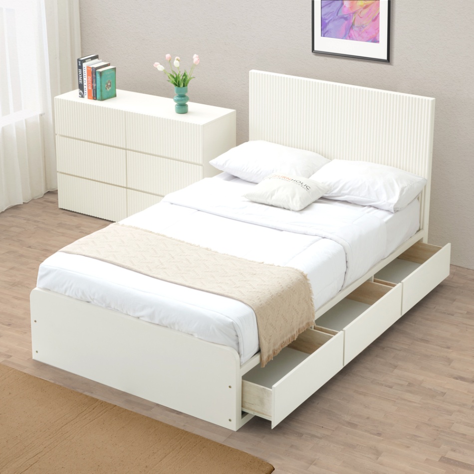 Jual IFURNHOLIC Faye Single Bed 120 | Dipan Laci Tempat Tidur | Divan ...
