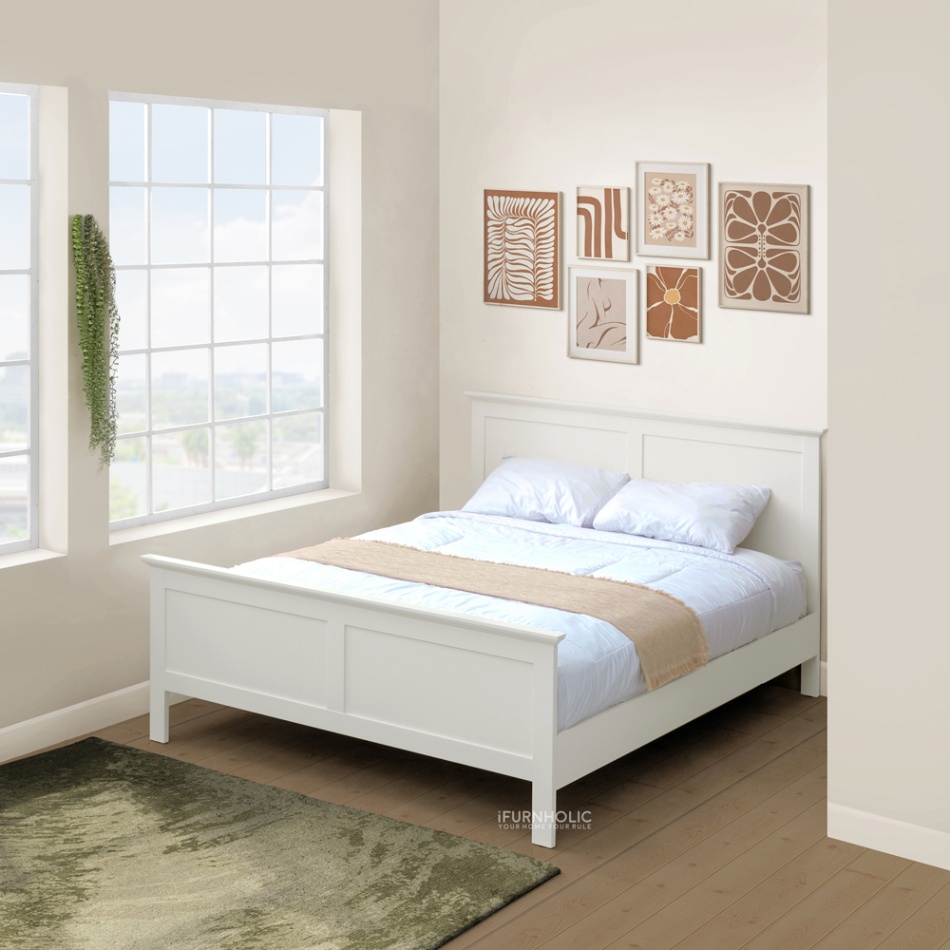 Jual IFURNHOLIC Kamila Bed | Dipan Tempat Tidur Kayu | Rangka Tempat ...