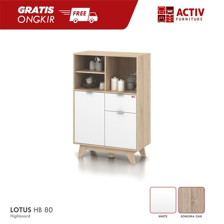 Jual lemari dapur lemari serbaguna minimalis seri LOTUS HB 80 merk ...