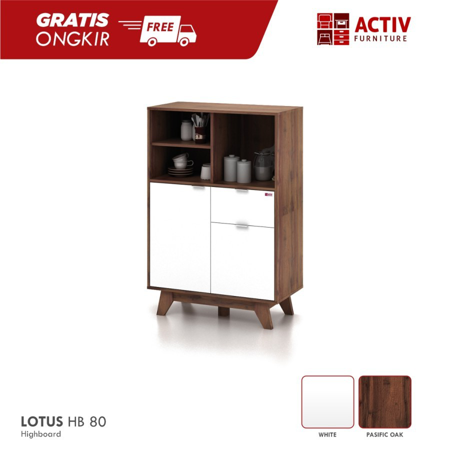 Jual lemari dapur lemari serbaguna minimalis seri LOTUS HB 80 merk ...