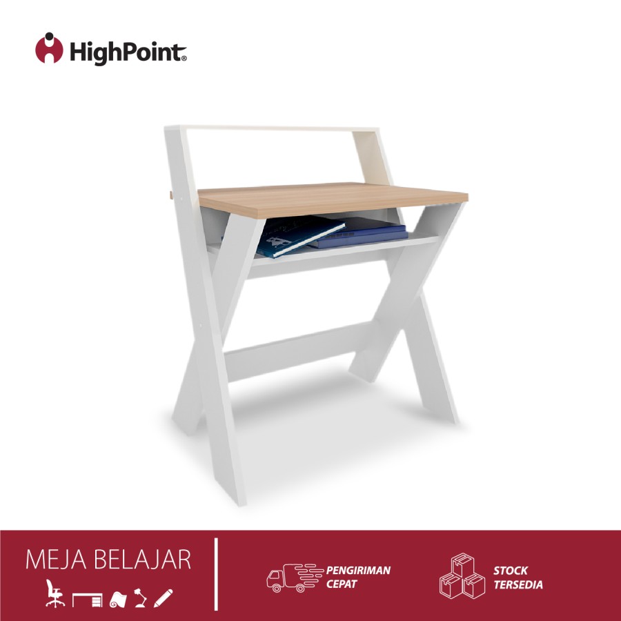 Jual Highpoint Meja Kerja Minimalis Unik - BARI - Instalasi Cokelat | Renos
