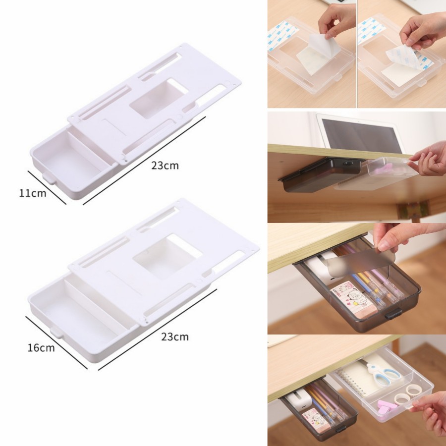 Jual Laci Tempel Rak Kotak Tambahan Bawah meja kotak laci Lemari ...