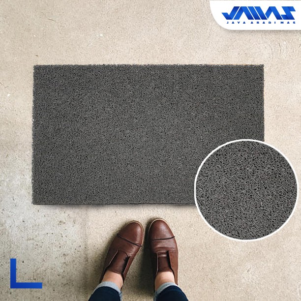 Jual Jamas - Keset PVC Coil Mat Plain - Alas Kaki Karet. | Renos