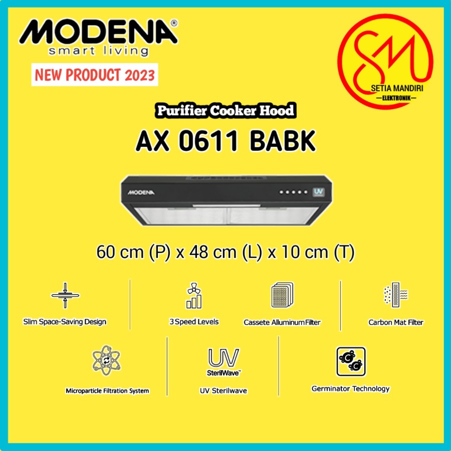 Jual Modena Cooker Hood AX 0611 BABK | Renos