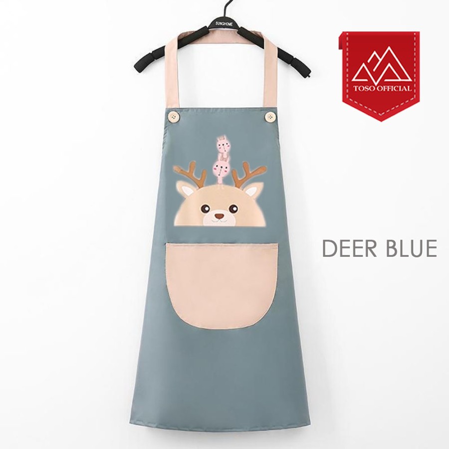 Jual CELEMEK APRON MASAK ANTI AIR ANTI MINYAK DENGAN LAP TANGAN PREMIUM ...