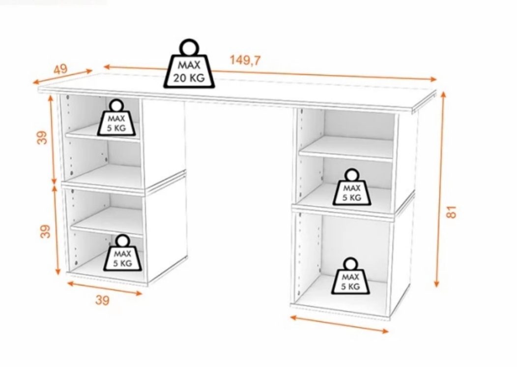 Jual Rak meja kerja minimalis | Renos
