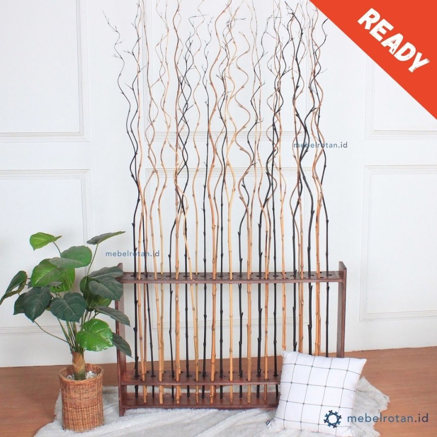 Jual Penyekat Ruangan Ranting Bambu | Sekat Dekorasi Vintage | Renos