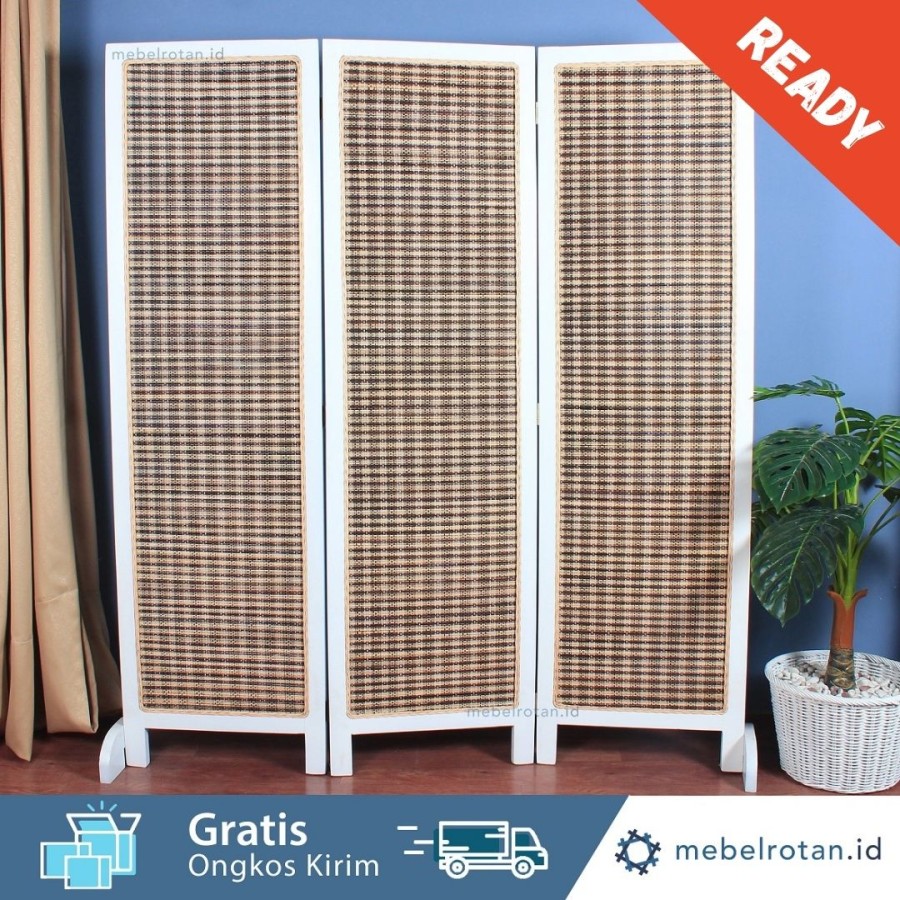 Jual Penyekat Ruangan Kayu Putih Lyde | Partisi | Sketsel | Wood ...