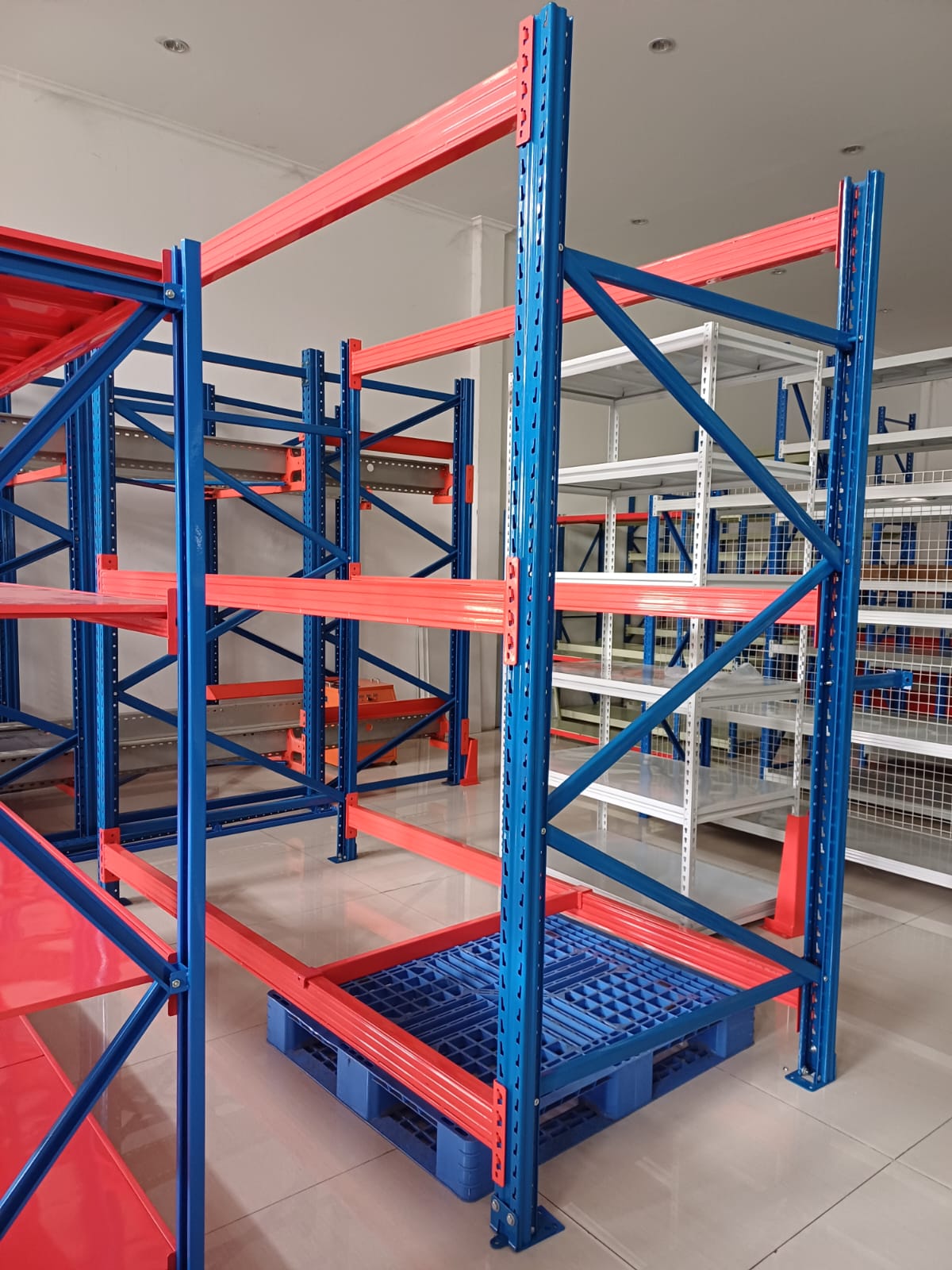 Jual Rak Gudang Pallet Heavy Duty DC-92 Kap. 2 Ton/ T400*L80 | Renos