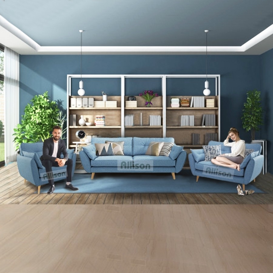 Jual Sunmoon Sofa Skandinavian Retro Minimalis Modern 321 Seater ...