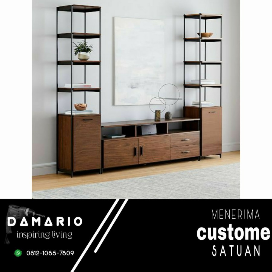Jual Rak TV Minimalis / Cabinet TV / Backdrop TV | Renos