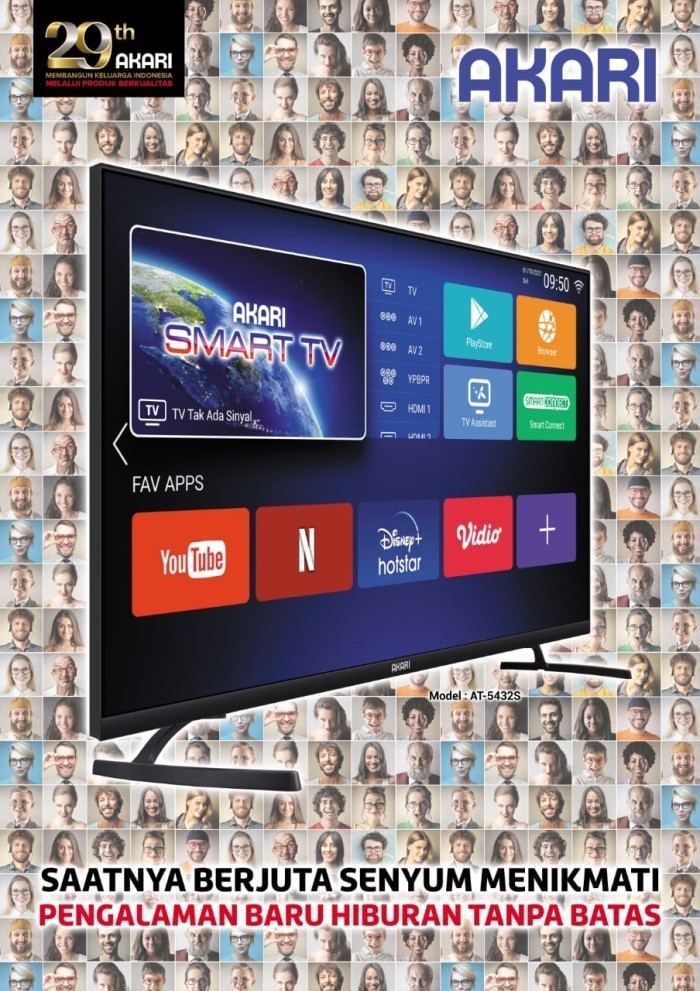 Jual Akari AT-5455S Android Smart TV 4K/UHD 55 Inch | Renos