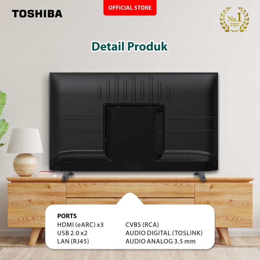 Jual TOSHIBA 43C350LP 4K UHD HDR Smart Google TV 43 Inch 43C350 | Renos