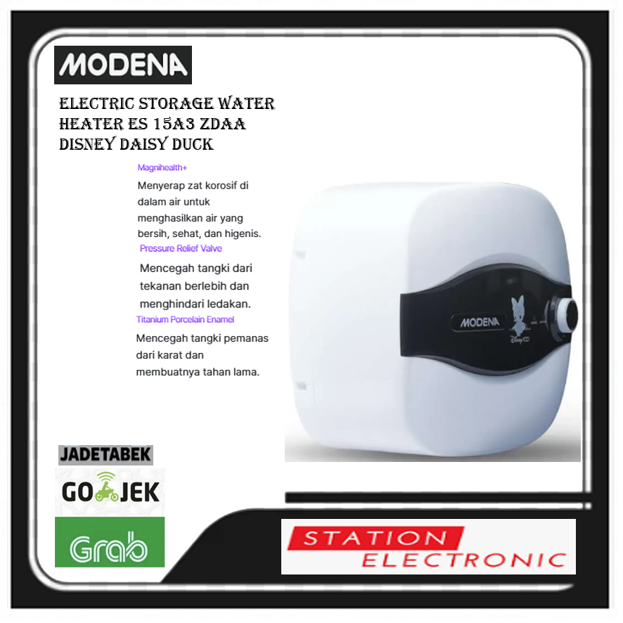 Jual MODENA ELECTRIC STORAGE WATER HEATER ES 15A3 ZDAA DISNEY DAISY DUCK [1 | Renos