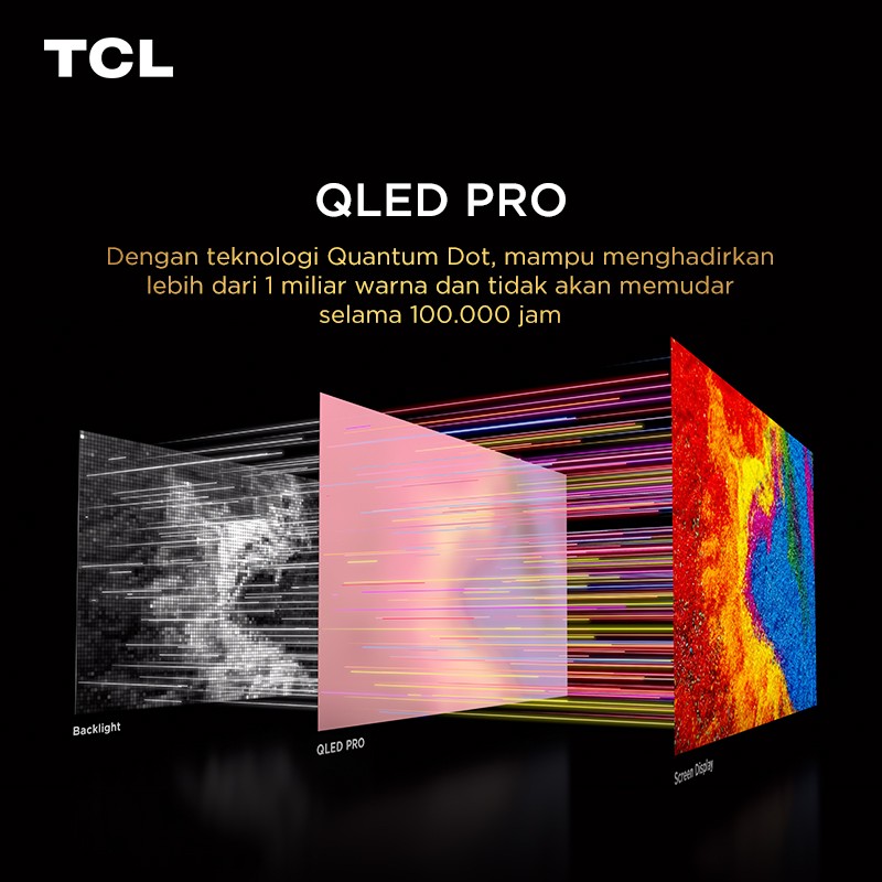 Jual TCL Google TV C655 QLED PRO UHD 4K 2024 w/ ONKYO HDR 10+ DOLBY ...