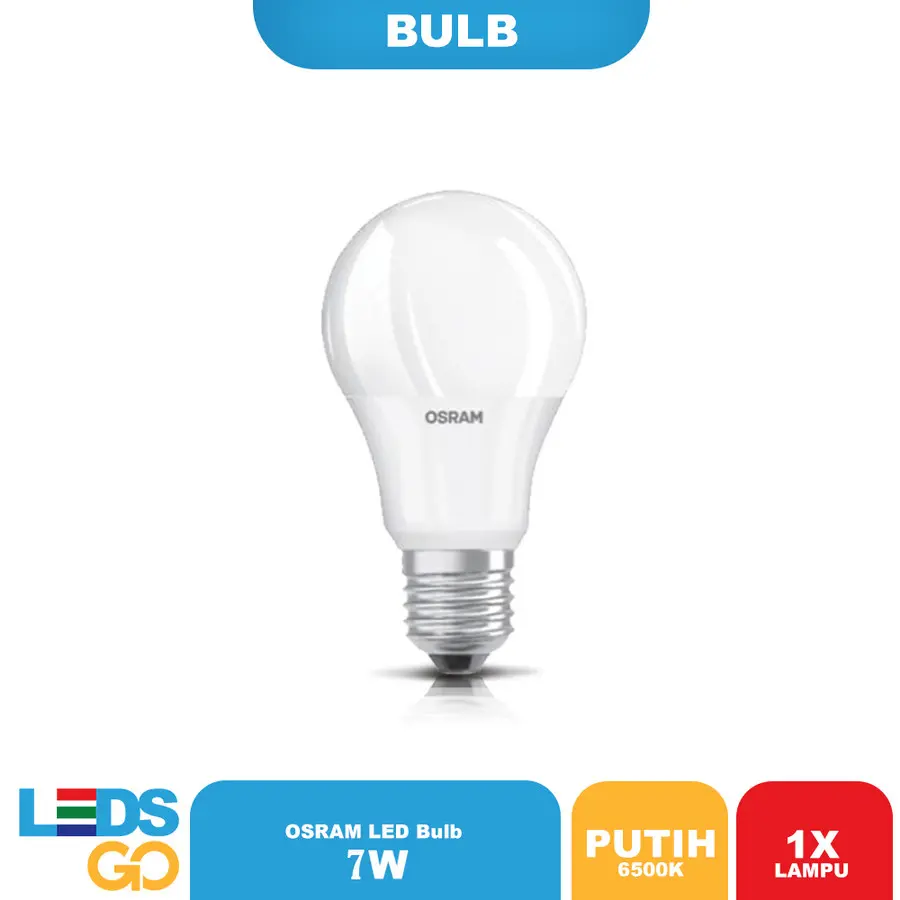 Jual LedsGo OSRAM Lampu Bohlam LED 7 Watt Putih | Renos