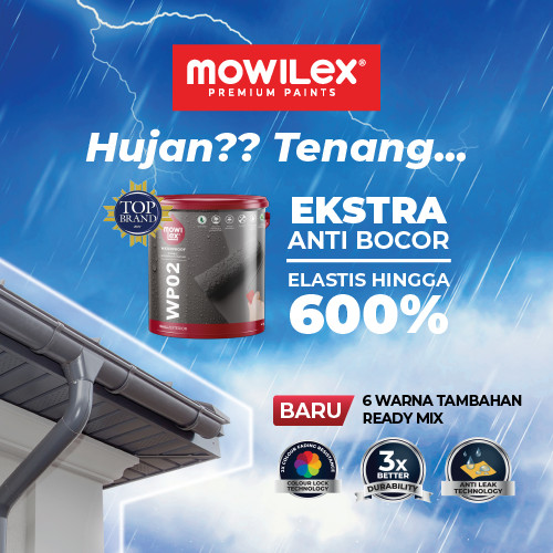 Jual Mowilex WP02 Waterproof Cat Pelapis Anti Bocor 1 Kg | Renos