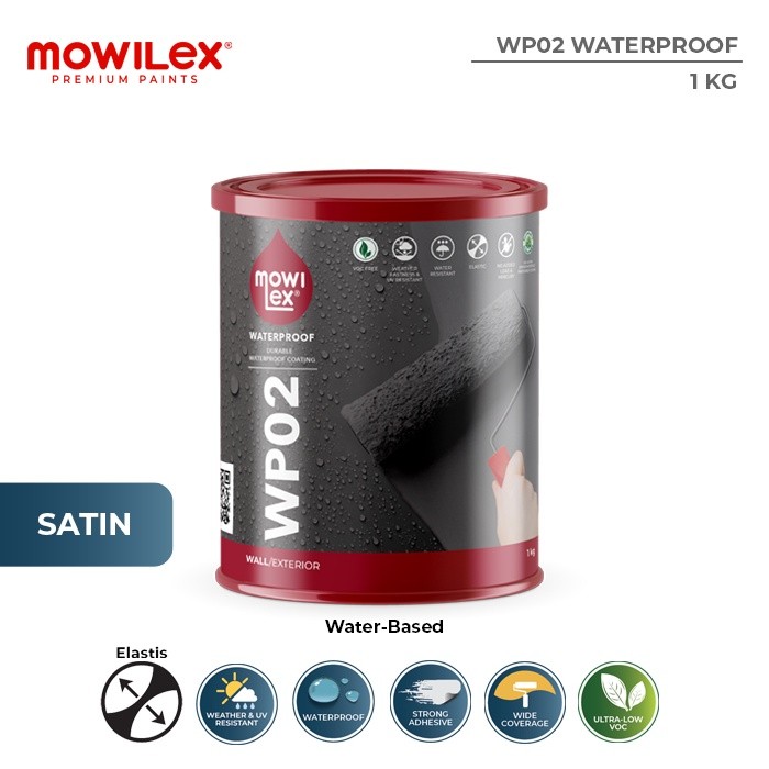 Jual Mowilex WP02 Waterproof Cat Pelapis Anti Bocor 1 Kg