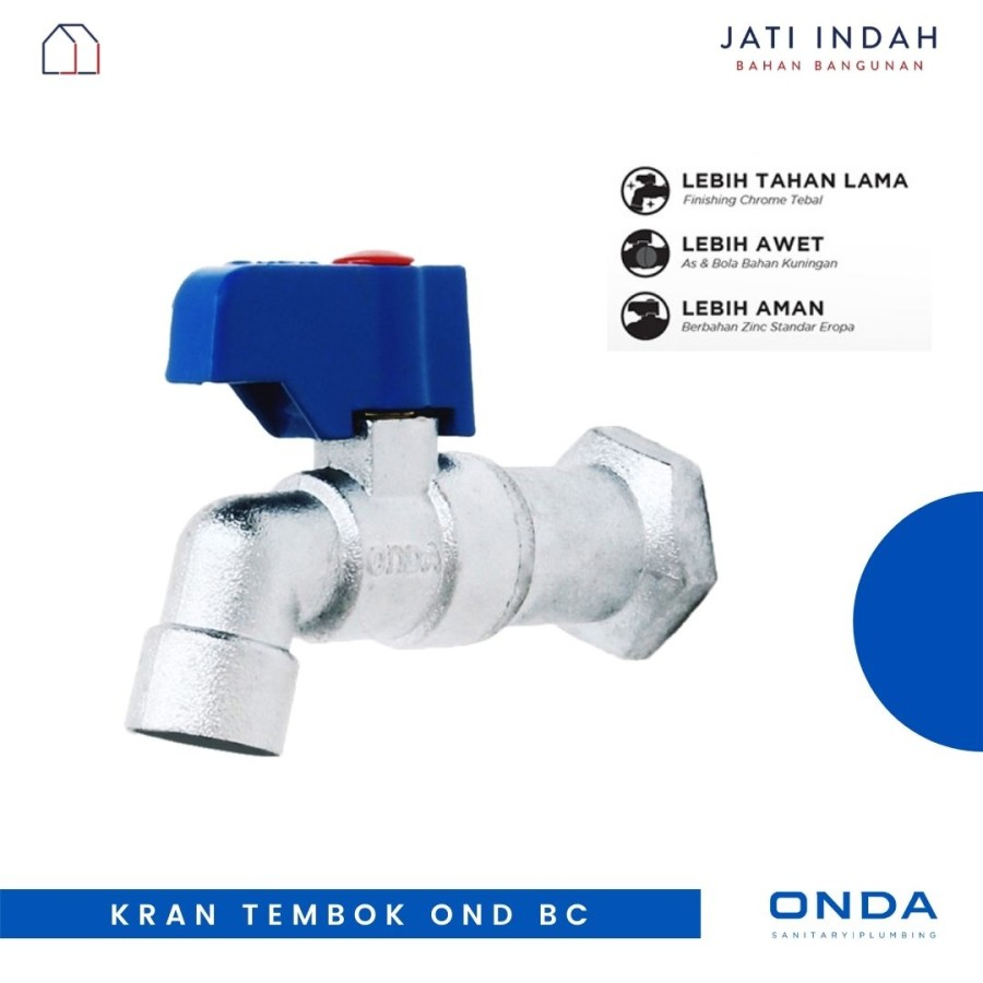 Jual KRAN AIR BESI ONDA BC 1/2 dan 3/4 inch / KERAN | Renos