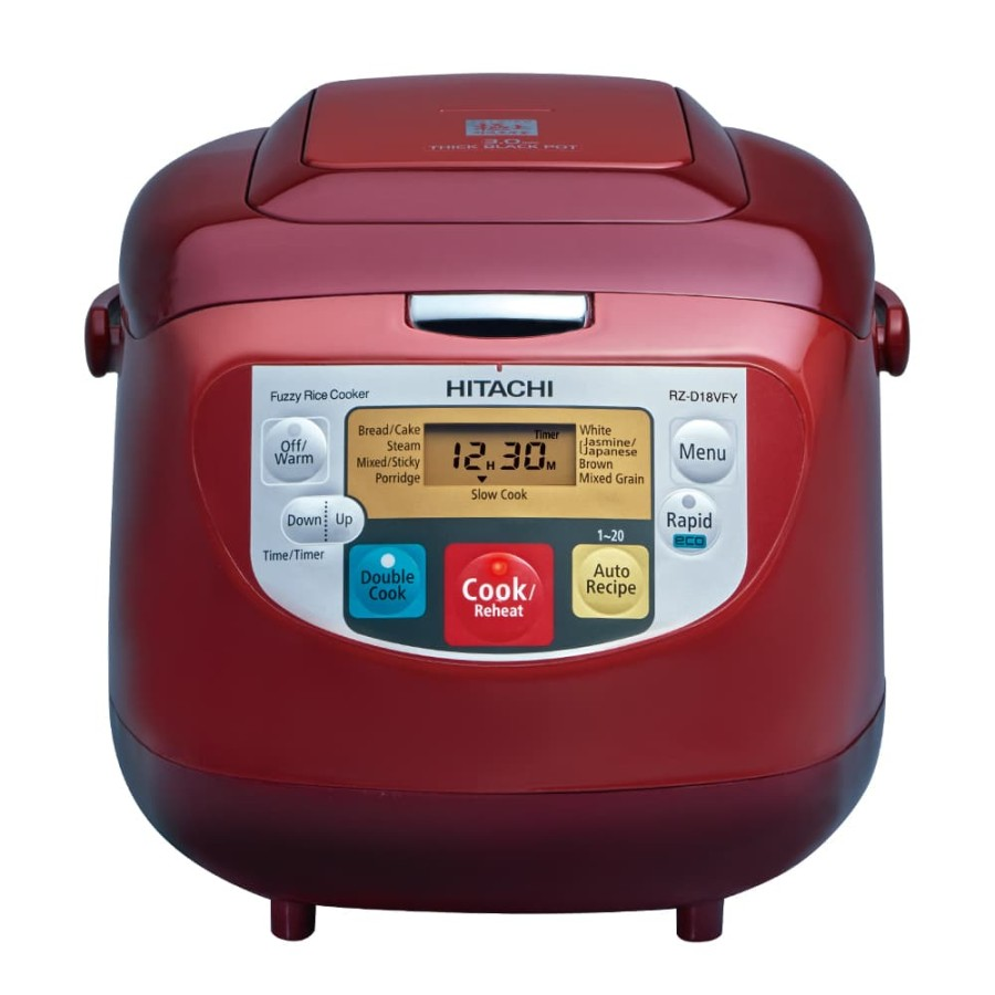 Jual Rice Cooker Hitachi RZ-D18VFY 1.8 L Dark Red/Off Black RZD18VFY ...