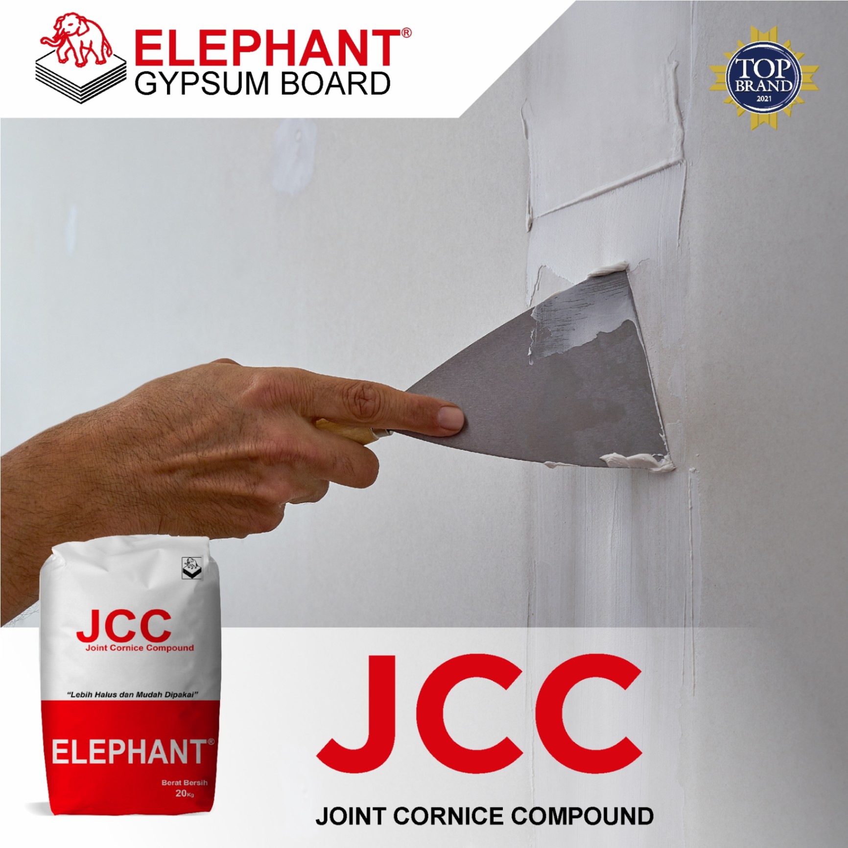 Jual ELEPHANT® JCC (Joint Cornice Compound) | Renos