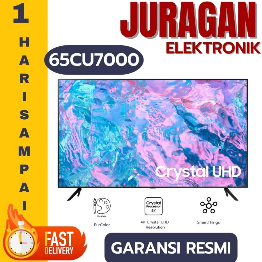 Jual SAMSUNG 65CU7000 LED UHD 4K Smart TV - 65 Inch UA65CU7000KXXD ...