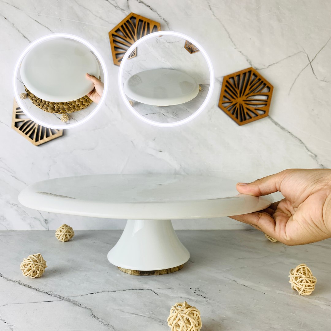 Jual VELOVE Porcelain Cake Stand | Piring Saji Display Kue Pizza ...