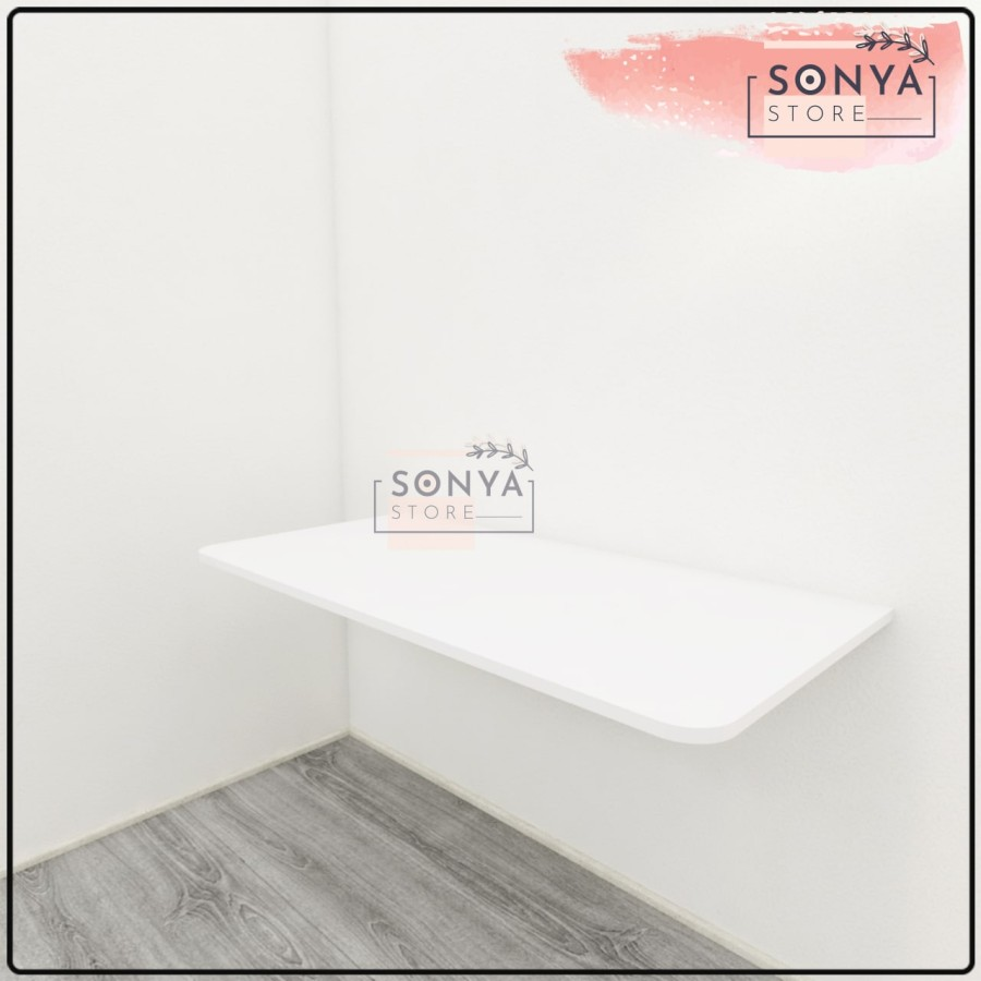 Jual Meja Lipat Dinding 100 x 40 Meja Belajar Kerja Tempel Bracket Besi ...