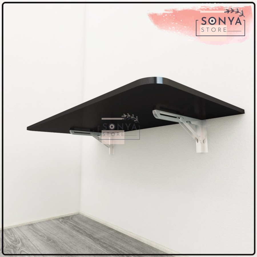 Jual Meja Lipat Dinding 100 x 40 Meja Belajar Kerja Tempel Bracket Besi ...