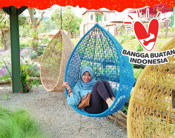 Jual Ayunan Rotan Gantung Kursi Santai Rotan Sintetis Best Seller Renos