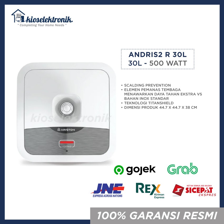 Jual Ariston AN2 30R - ANDRIS2 R 30L Water Heater Listrik - Pemanas Air ...