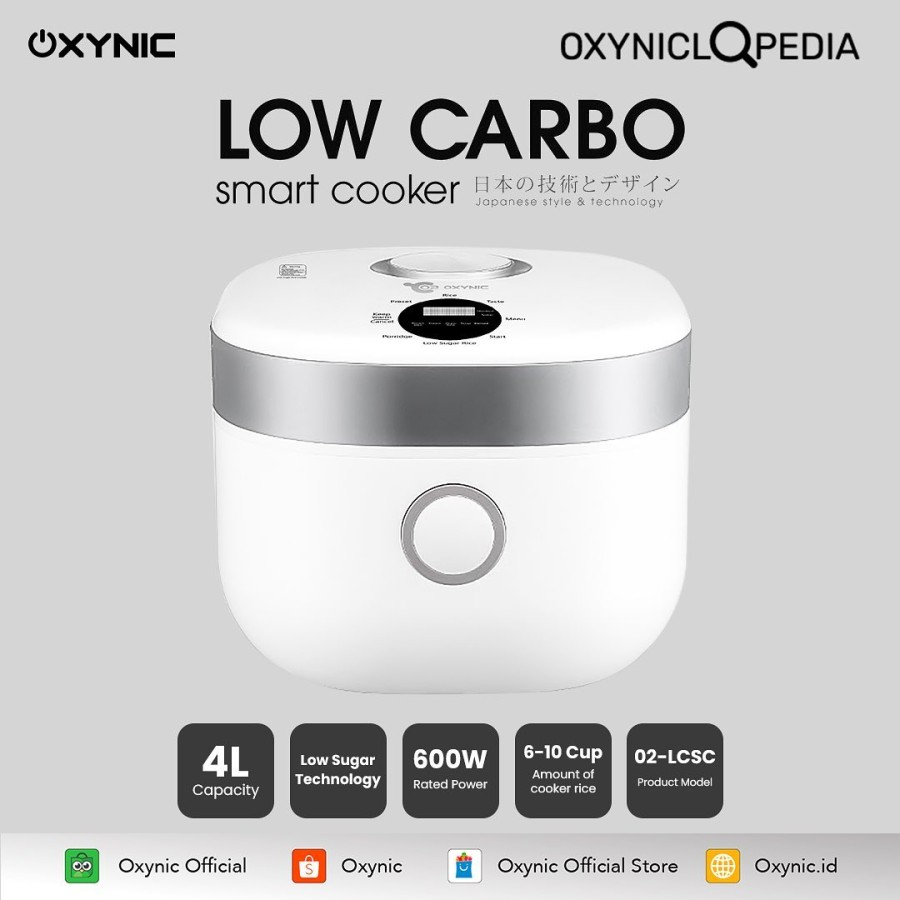 Jual Oxynic Smart Cooker - Low Carbo 4L Touchscreen Japan technology ...