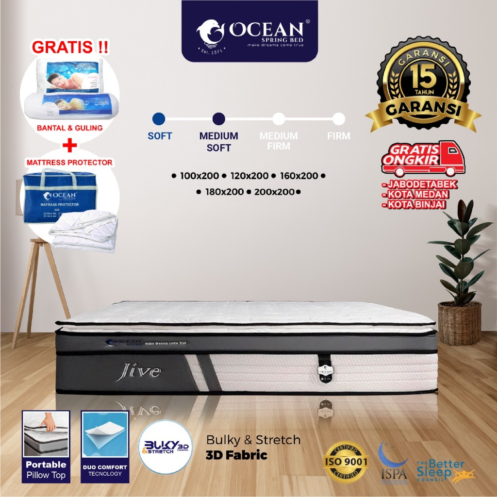 Jual Springbed Type Jive - Matras Only - Ocean Springbed