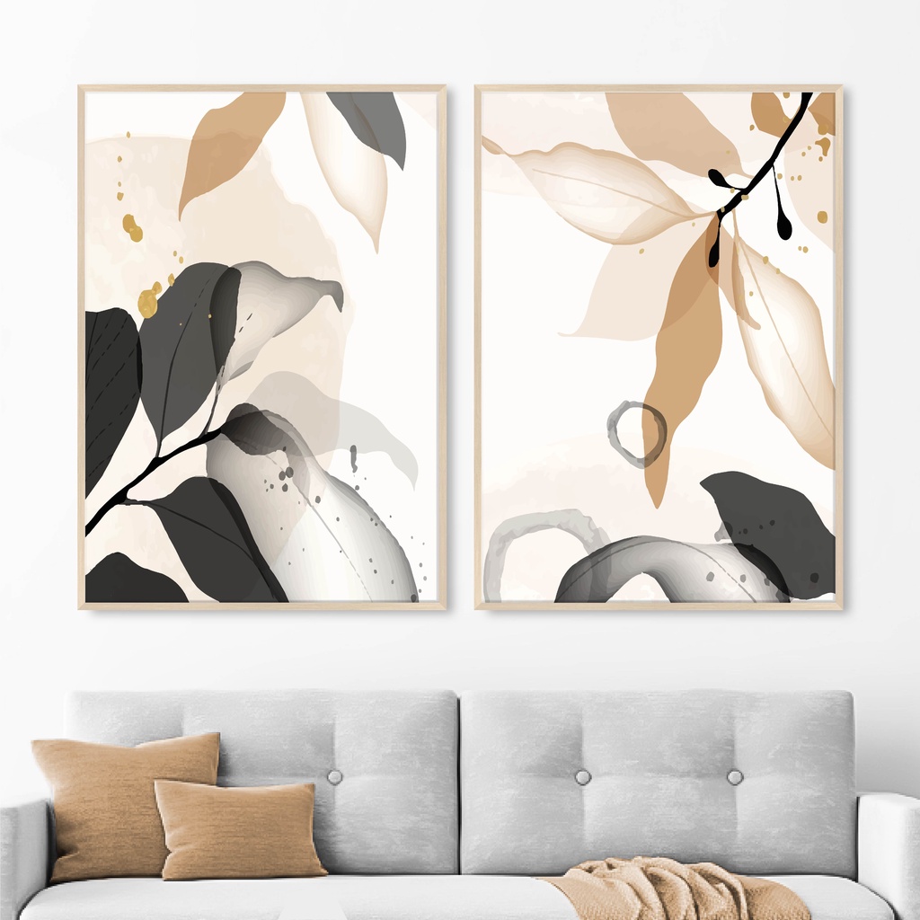 Jual Hiasan Dinding Ruang Tamu Minimalis 80x57cm & 40x57cm INCLUDE ...
