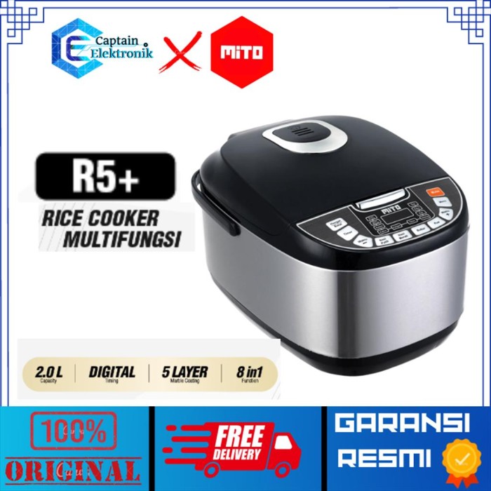 Jual Mito R5 Plus Digital Rice Cooker R5+ 8 in 1 Kapasitas 2 Liter ...