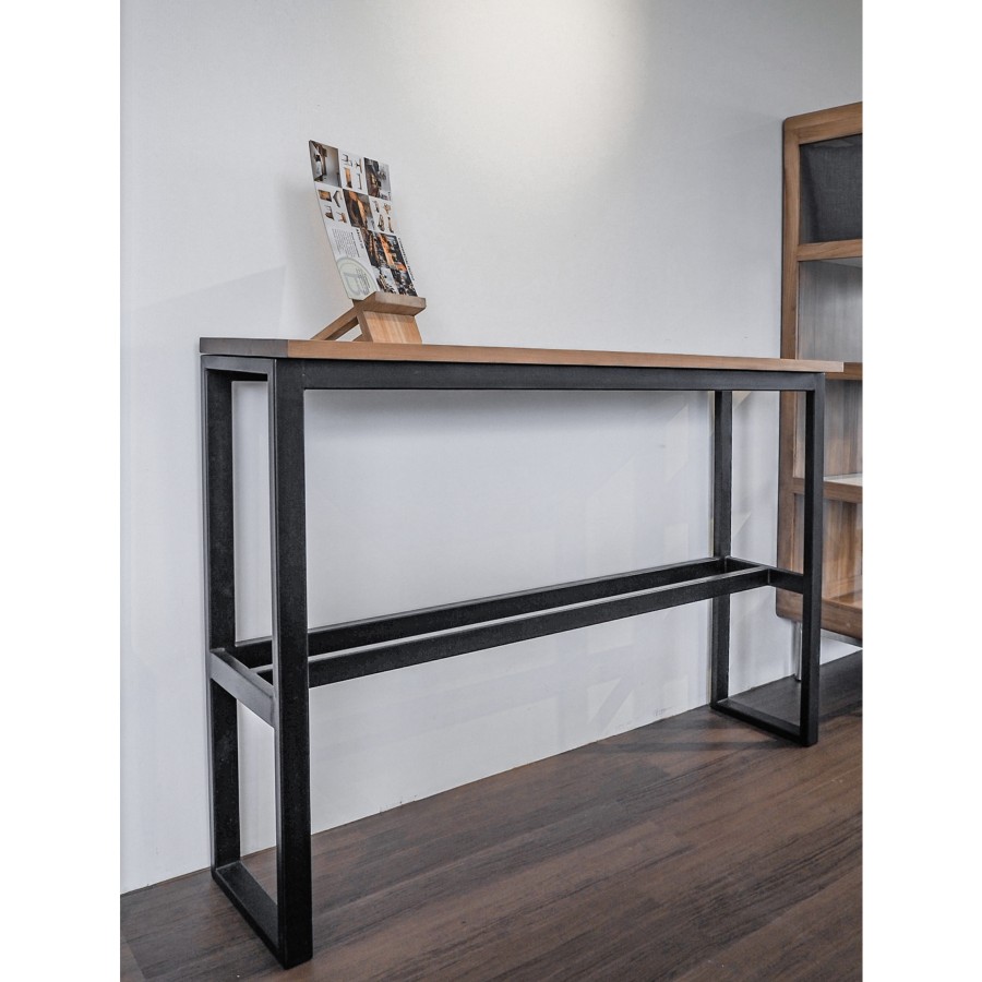 Jual Meja Tinggi Bar Jati Table Restoran Cafe Minimalis Modern Mewah ...