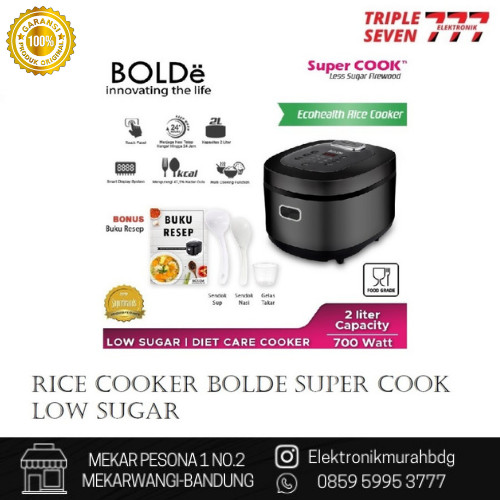 Jual RICE COOKER BOLDE Super Cook low Sugar Firewood magic com digital ...