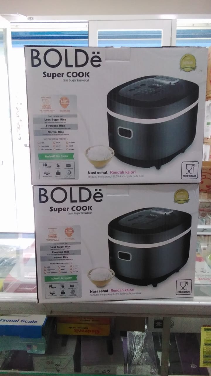 Jual RICE COOKER BOLDE Super Cook low Sugar Firewood magic com digital ...