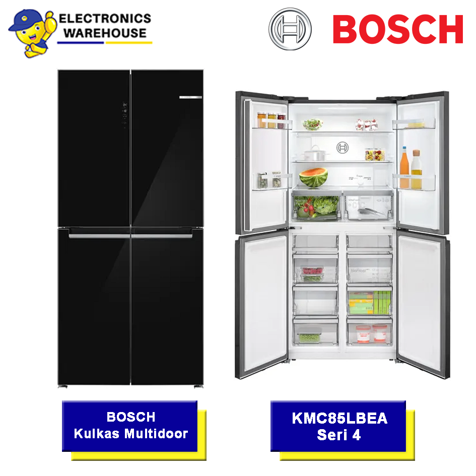 Jual BOSCH KMC85LBEA Kulkas Multi Door w/ Glass Door 4 Pintu 547L | Renos