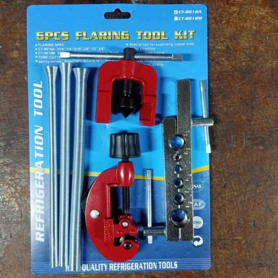 Jual Flaring Tool 6pcs CT 8012A | Alat Pemekar Pipa Tembaga | Renos