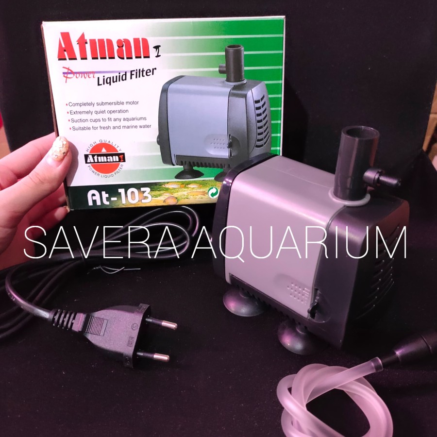 Jual ATMAN 103 / 25 watt / 1,2 meter / 1300Lt/H / Pompa Air / AT 103 ...