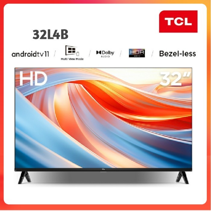 Jual TCL 32 Inch 32L4B Smart TV - Android 11 - HD - Dolby Audio | Renos