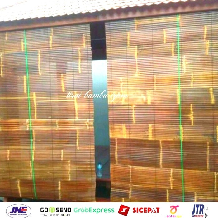 Jual Tirai Bambu Kulit Vernish - Size 2m x 2,5m | Renos