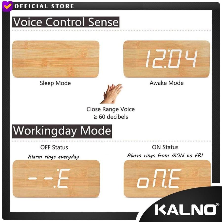 Jual Wooden clock besar / big - lampu kayu led elegant | Renos