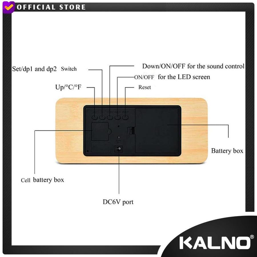 Jual Wooden clock besar / big - lampu kayu led elegant | Renos