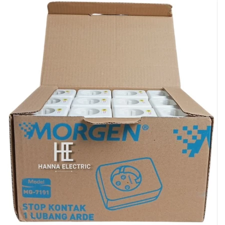 Jual MORGEN Paket 1 Dus Isi 48 Pcs Terminal Stop Kontak 1 Lubang | Renos
